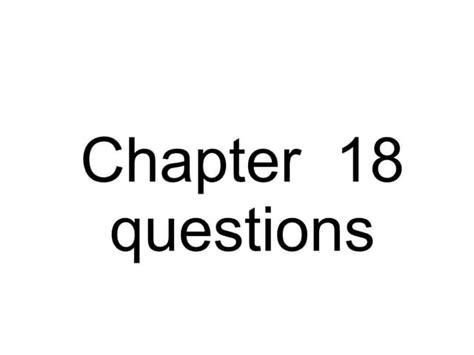 Chapter 18 Questions And Answers Ocr Advancing Physics B Ppt