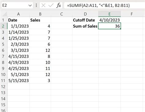 Excel Cara Menggunakan Sumif Sebelum Tanggal Statologi