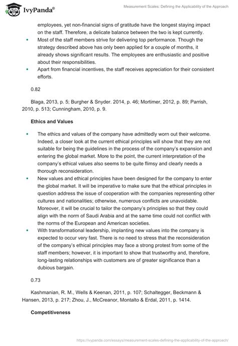 Defining The Applicability Of The Approach 837 Words Essay Example