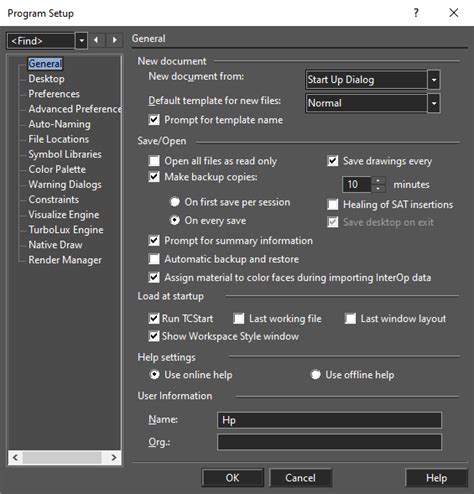 program setup turbocad 2024 userguide