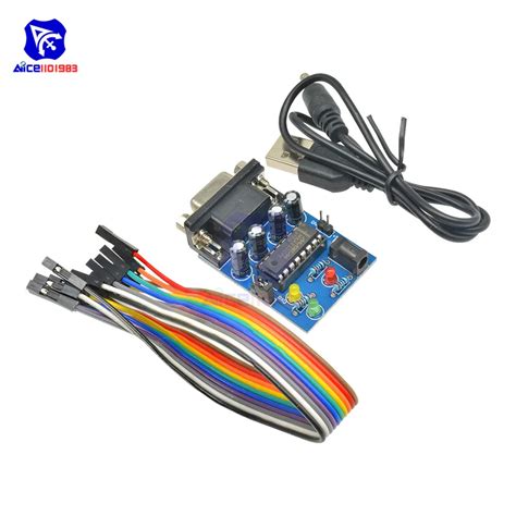 【mary Dai Store】rs232 To Ttl Converter Module Com Db9 Serial Board Max232 Max232cpe Transfer