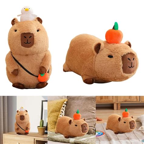 Capybara Oreiller De Poupée En Peluche Avec Son Peluche De 40 Cm Pour