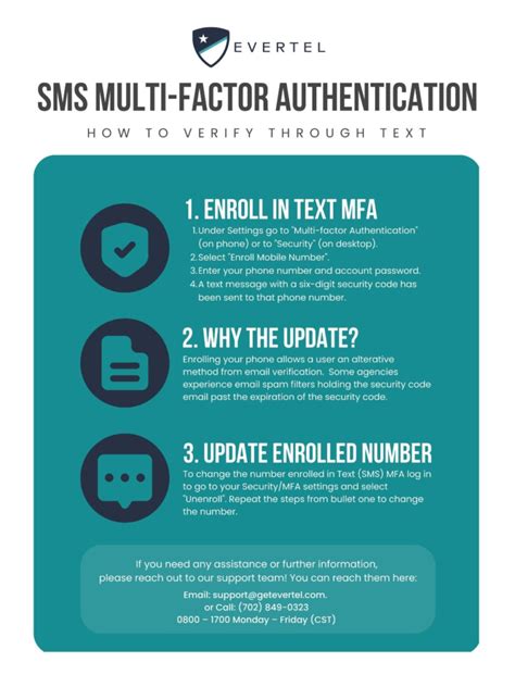 How To Enroll In Text SMS Multi Factor Authentication Evertel