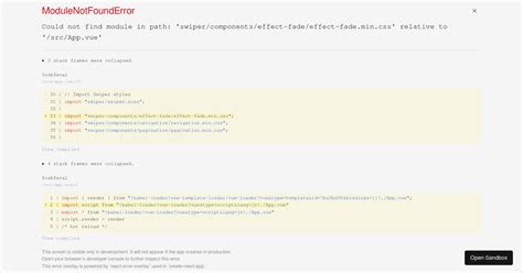 swiper vue effect fade forked codesandbox