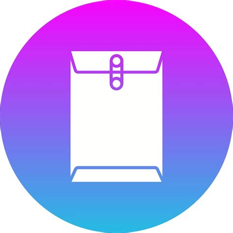 긴 봉투 아이콘 프리미엄 벡터