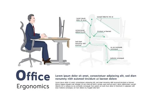 Office Ergonomics Vector Art Icons And Graphics For Free Download