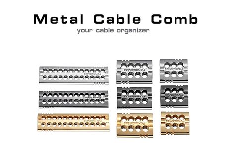 Formulamod Metal Cable Comb Kit Brass Material Cable Management Tools