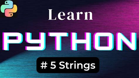 5 Strings In Python Python Tutorial In Hindi Youtube