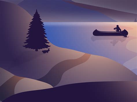 Vector Landscape Parallax Behance