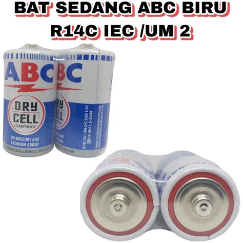 Jual Batre Sedang Abc Biru R14c Iec Um 2 Shopee Indonesia