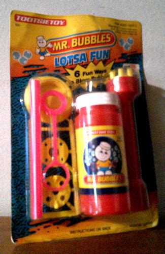 Vintage 1993 Mr Bubbles Lotsa Fun Tootsietoy Nos Set Blow Bubbles
