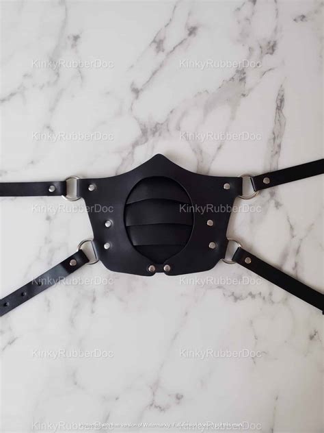 Black Leather Face Mask Best Kink Cosplay Accessory