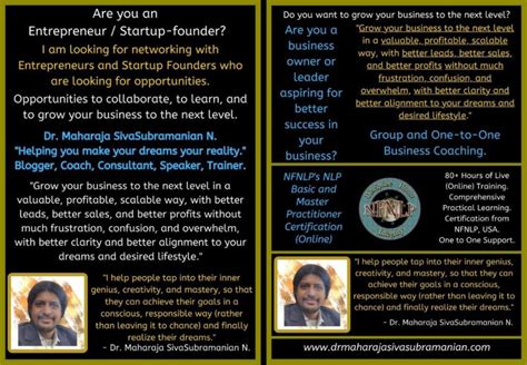 dr maharaja sivasubramanian n on linkedin blogger coach