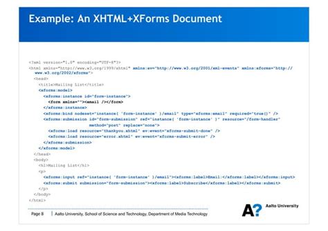 Xformsdb An Xforms Based Framework For Simplifying Web Application