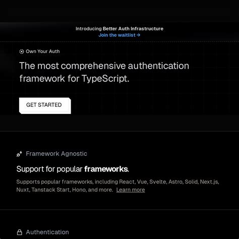 Better Auth 身份认证方案