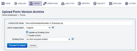 Import Forms