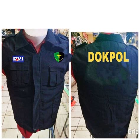 Jual Rompi Dokpol Bordir Rompi Kedokteran Kepolisian Bordir Logo Dokpol Bordir Komputer