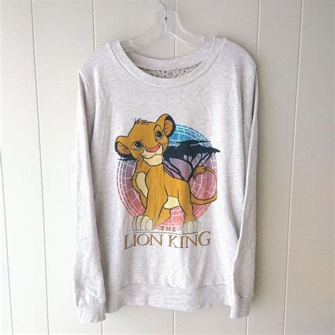 Lion King Simba Cream Lace Back Sweatshirt Womens Depop