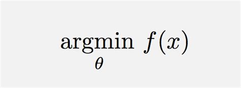 Math Mode Command For Argmin Or Argmax TeX LaTeX Stack Exchange