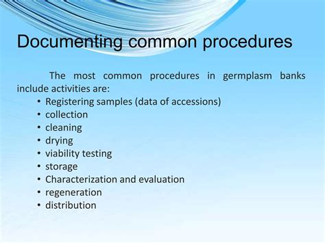 Collection Evaluation And Documentation Of Germplasm Pptx