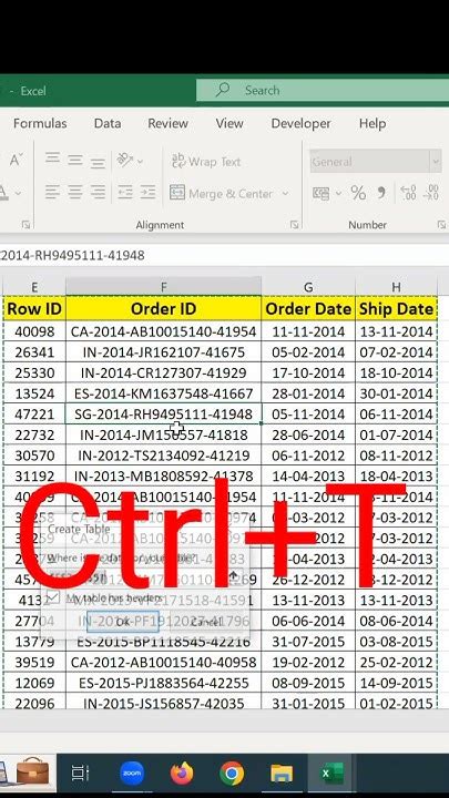 filter shortcut key in ms excel excel shorts youtubeshorts