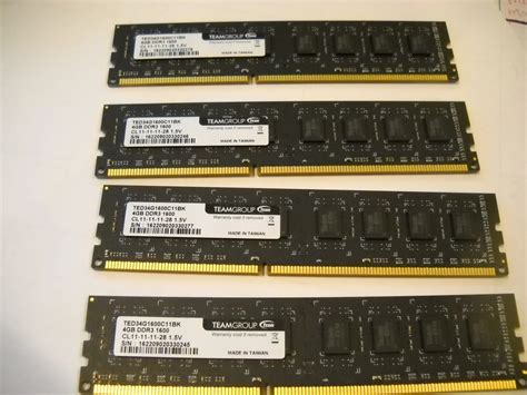 Team Group Ddr3 1600 16gb 4 X 4gb Kit Cl11 11 11 28 Jawa