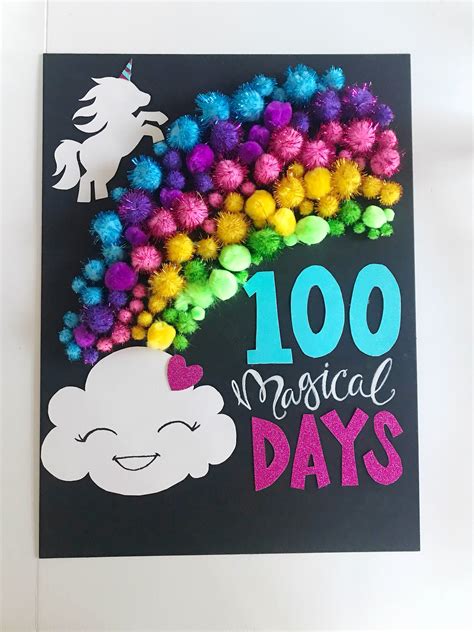 100 Days Of School Rainbow Theme 100th Day Of School Crafts 100 Day