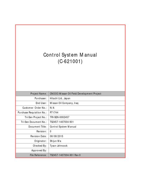 control system manual rev 0 pdf programmable logic controller