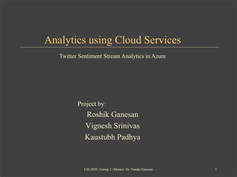 real time twitter sentiment analysis ppt