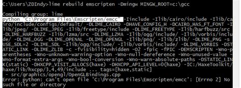 Wasmemscripten Build Error Openfl Community