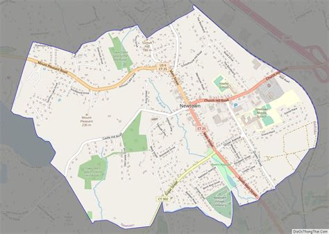Map Of Newtown Borough Connecticut Thong Thai Real