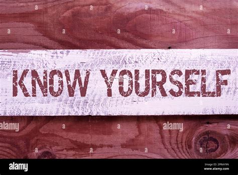Sign Displaying Know Yourself Internet Concept Find You Understanding Strength And Weaknesses