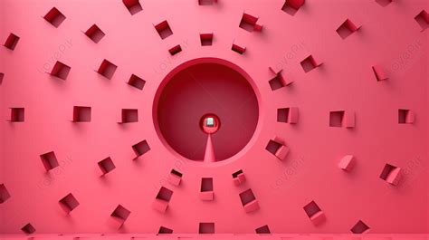 드릴 구멍이 있는 둥근 벽 배경 추상적인 환경에서 화장품을 선보일 수 있는 놀라운 3d 기하학적 모양 화장 배경 놀라 배경