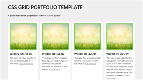 codepen home css grid portfolio gallery