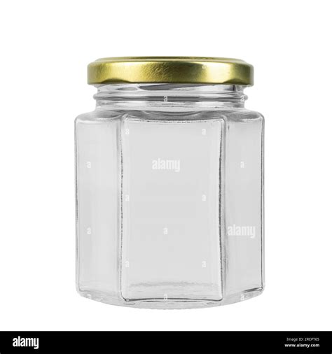 Empty Jar Isolated On White Background Jar For Conservation File Contains Clipping Path Full