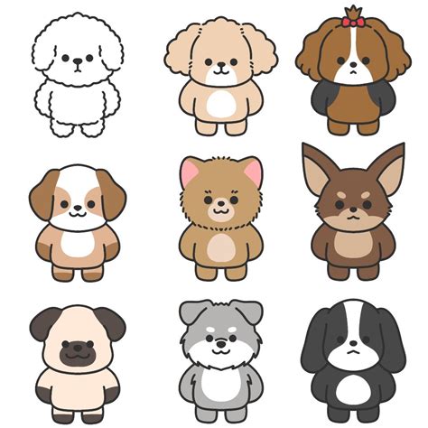 강아지 캐릭터 일러스트 포트폴리오 크몽