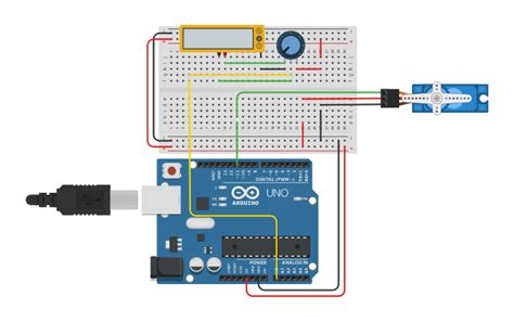 Circuit Design Arduino İle Servo Motor Kontrolü Tinkercad