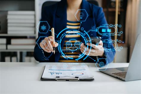 Businessman Using Chatbot In Computer And Tablet Smart Intelligence Ai Chat With Ai Artificial