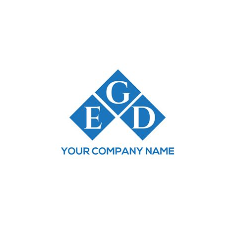 Egd Letter Logo Design On White Background Egd Creative Initials