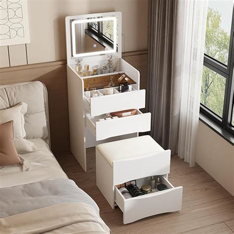 Fufuandgaga Vanity Desk With Flip Top Mirror And Lights