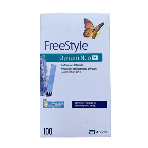Тест-полоски Abbott Freestyle Optium (ФриСтайл Оптиум) , 100 штук срок ...