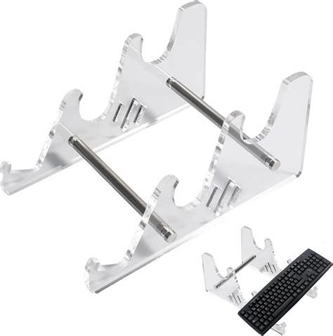 Acrylic Tilted Computer Keyboard Holder Easy Ergonomic Typing Keyboard Stand Holder Computer