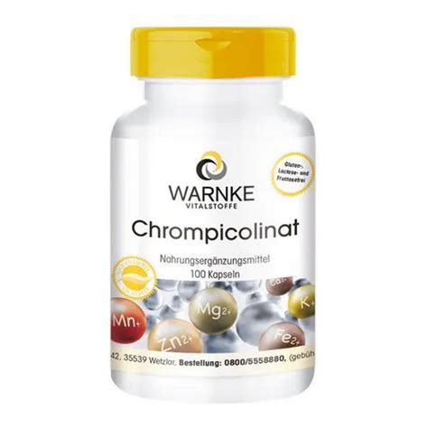 Chromium Picolinate Capsules 100 Pcs Uk