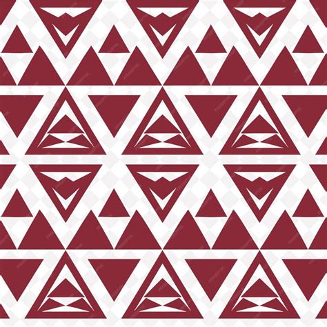 Premium Psd A Red And White Background With A Pattern Of Triangles
