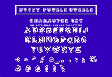 Dusky Double Bubble Font By Laks Mi · Creative Fabrica
