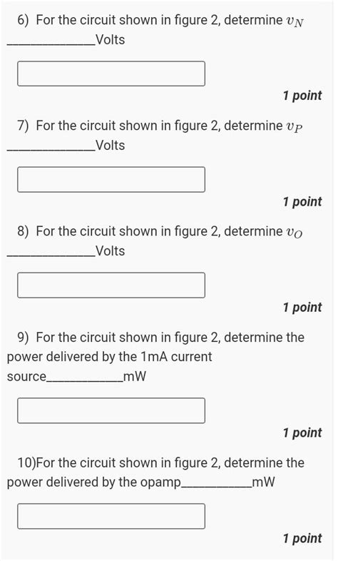 solved figure 2 for questions 6−106 for the circuit shown