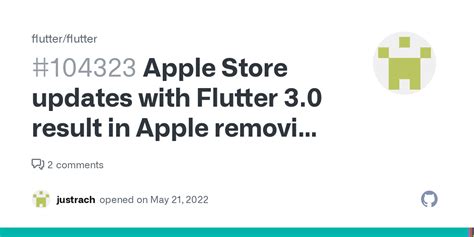 Apple Store Updates With Flutter 3 0 Result In Apple Removing All