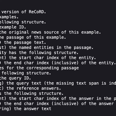 Format Of The Record Dataset Download Scientific Diagram