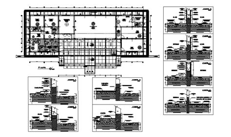 Isometric View With Wall And Support View Dwg File Cadbull Detailed Drawings Autocad Brick