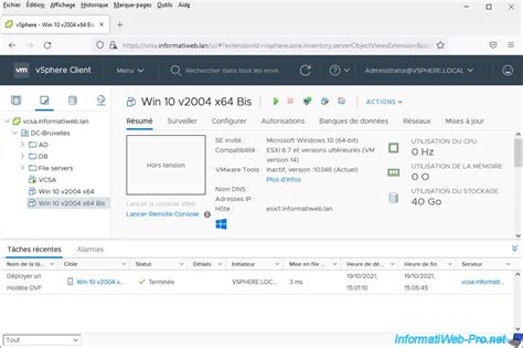 Export And Import Vmware Vsphere 67 Virtual Machines In Ovf Ova In Command Line Via Vmware